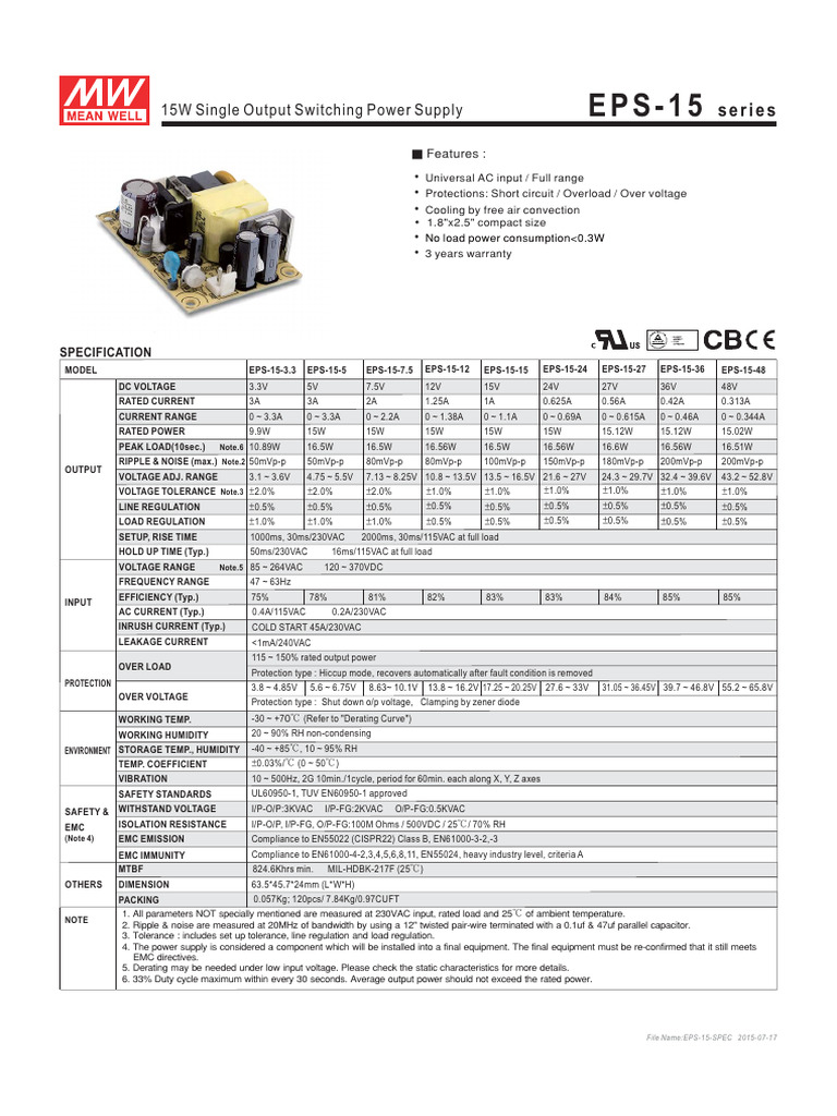 Eps 15 Spec | PDF