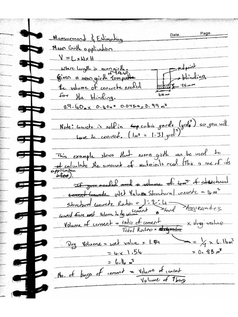 Measurement And Estimating Notes Pdf