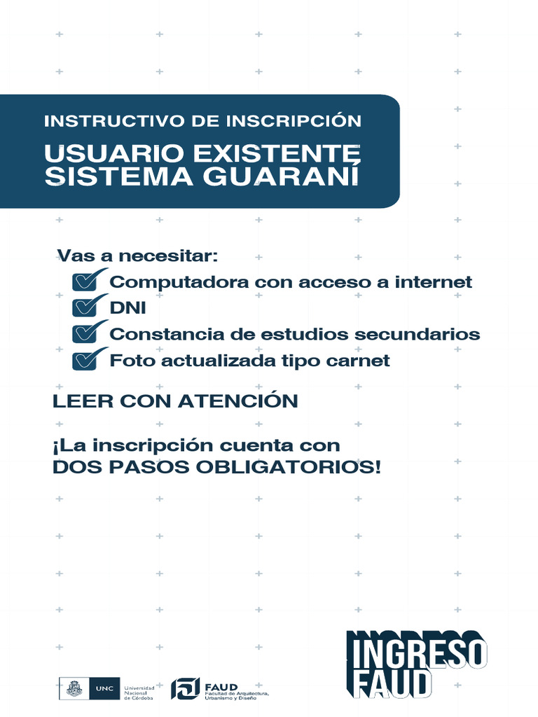 CN Instructivo-Usuario Existente | PDF | Documento de identidad | Crecimiento personal y profesional