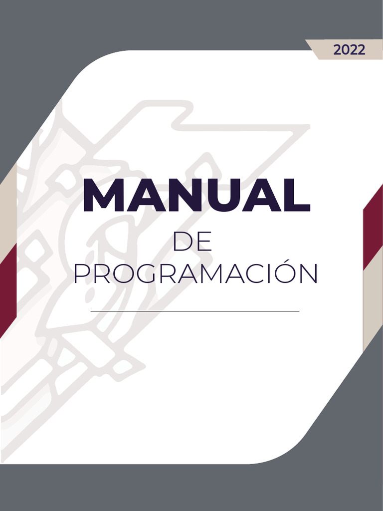 Manual de Programación 2022 | PDF