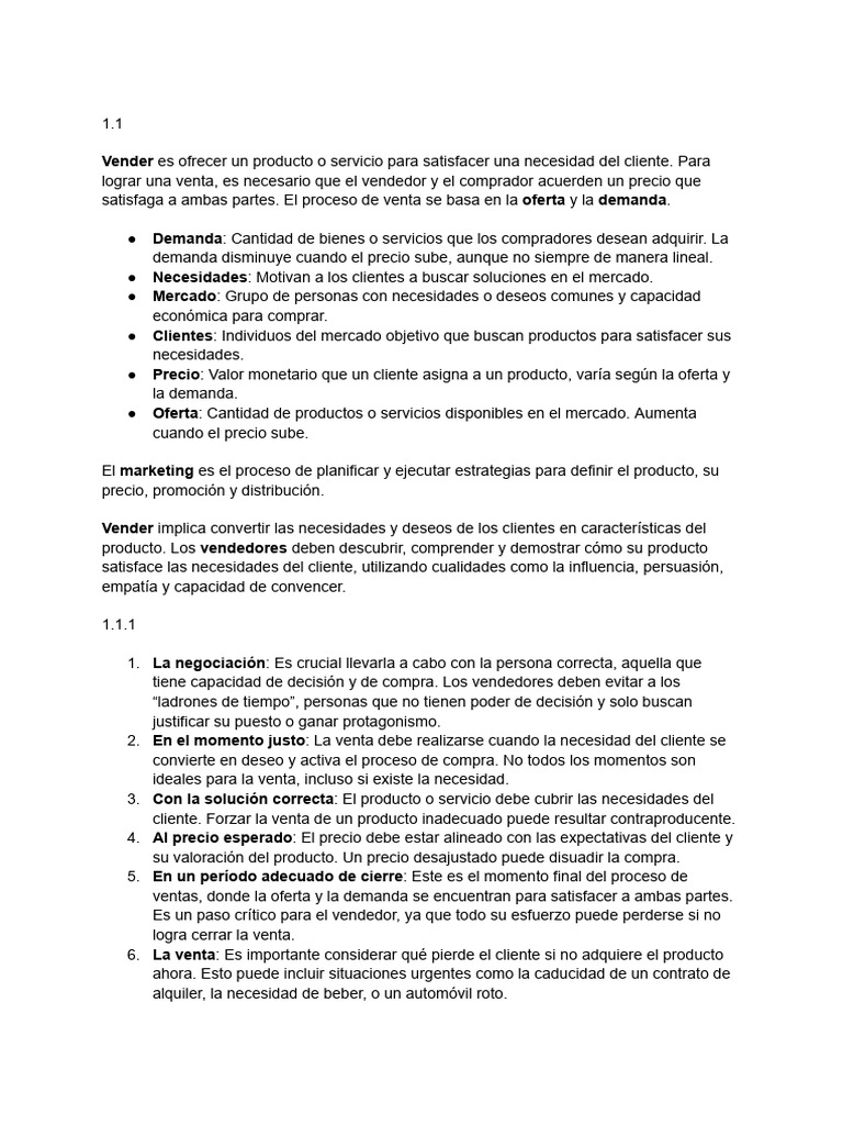 Resumen Ventas y Servicios. | PDF