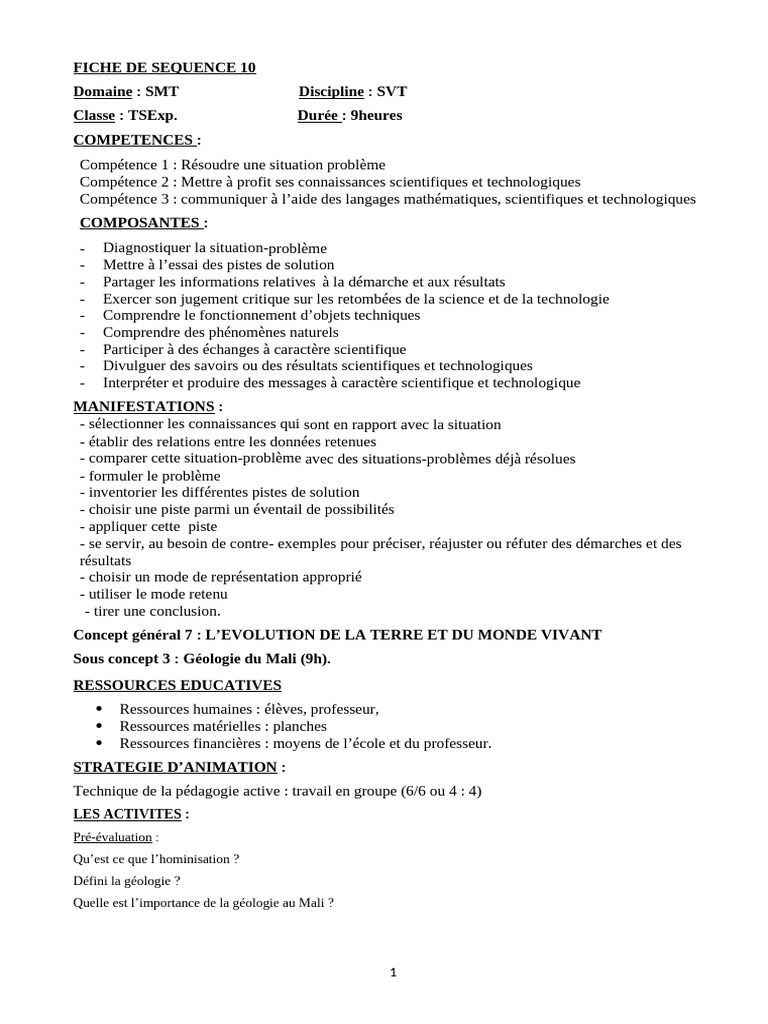 Géologie Du Mali | PDF