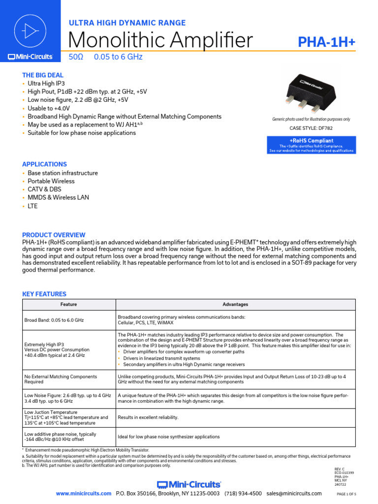 PHA-1H | PDF
