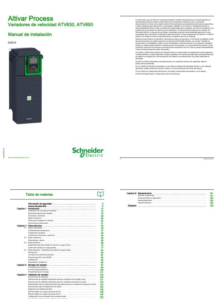 Manual ATV630 | PDF