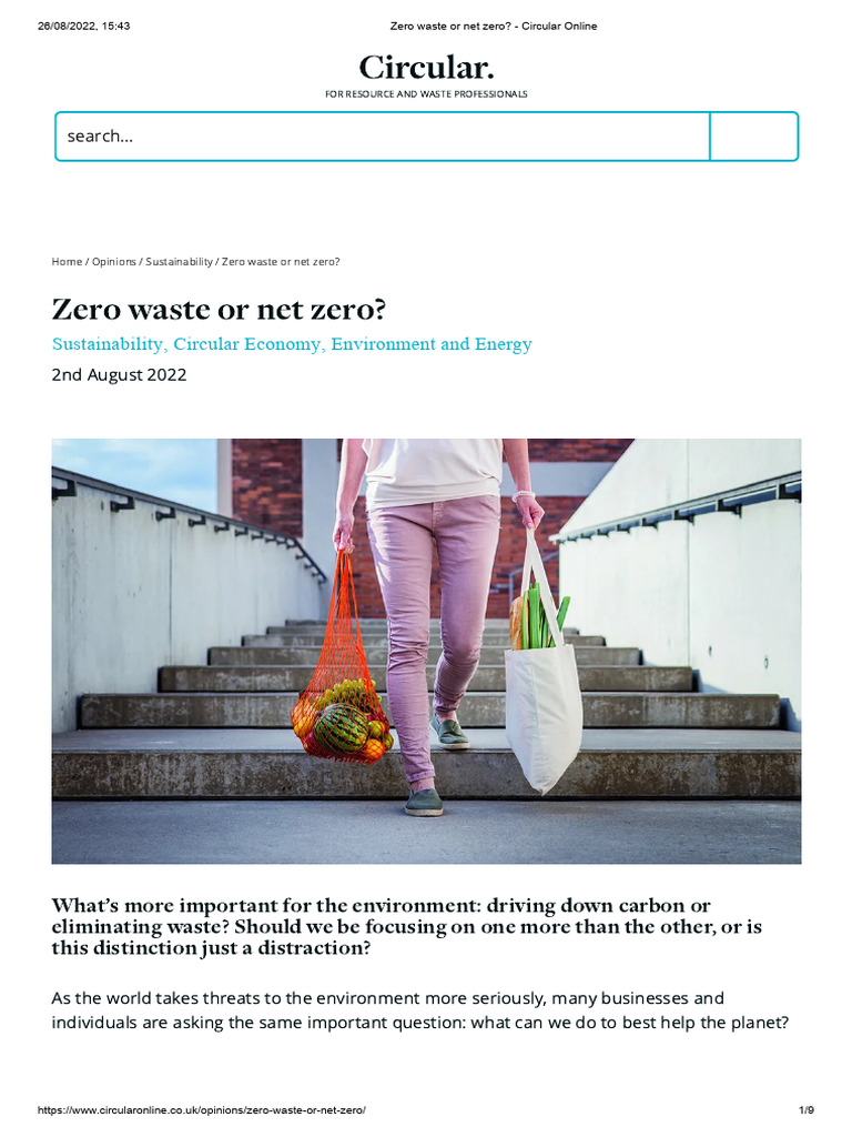 Zero Waste or Net Zero - Circular Online | PDF