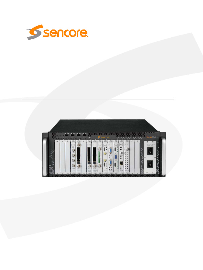 Sencore OmniHub 16 V1.8 | PDF