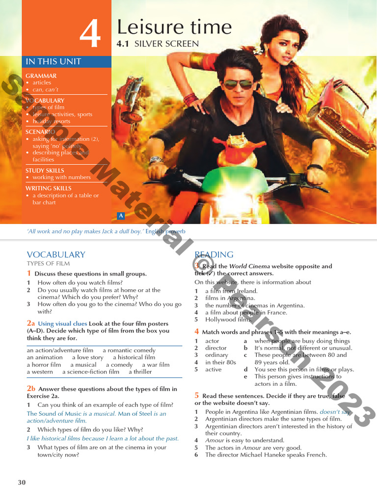 New Language Leader ELEM U4 - Coursebook | PDF