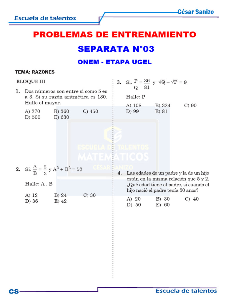 Separata N°03 | PDF