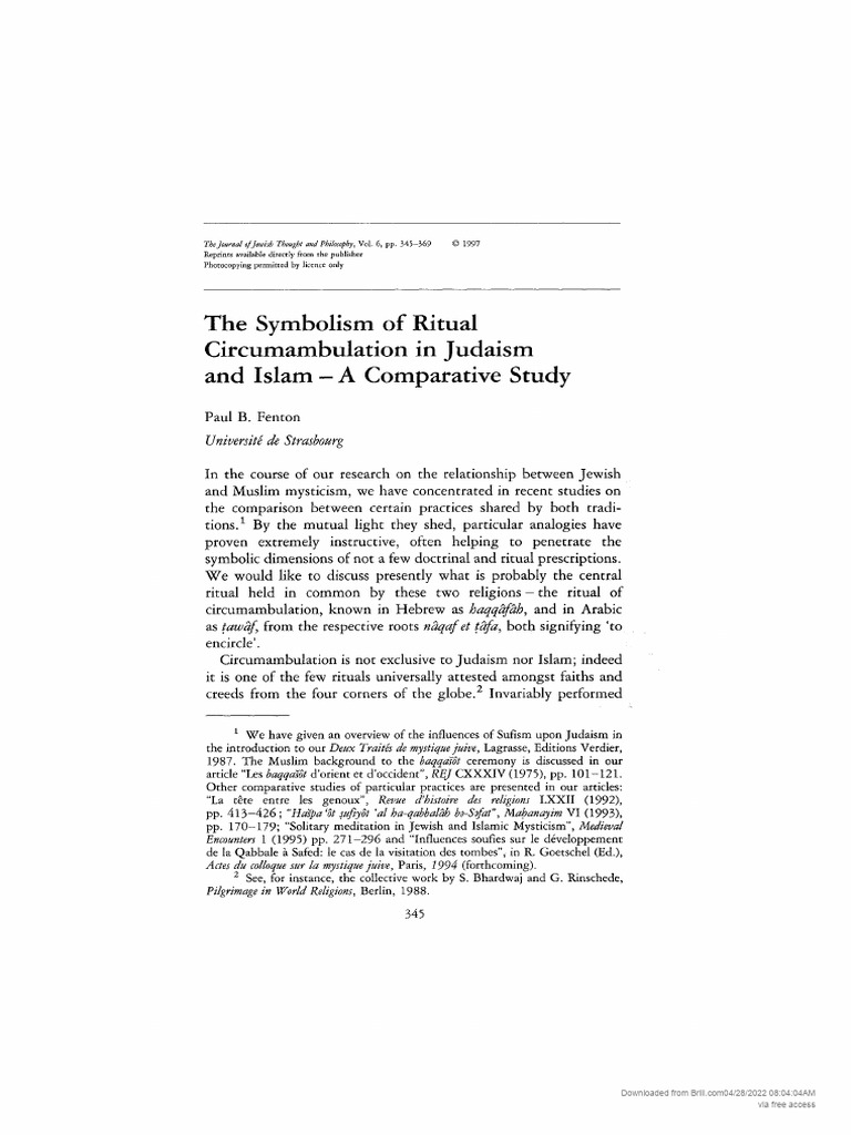 (1477285X - The Journal of Jewish Thought and Philosophy) The Symbolism ...
