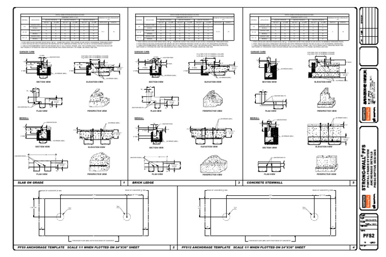 SW-C PFS2-Detail-Sheet 2DO Cad MULT Instld | PDF