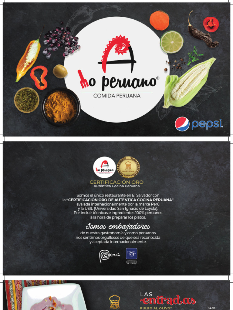 Menu A Lo Peruano | PDF