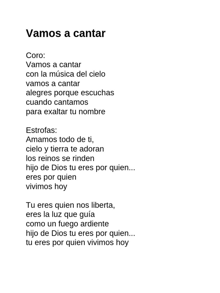 Vamos A Cantar | PDF