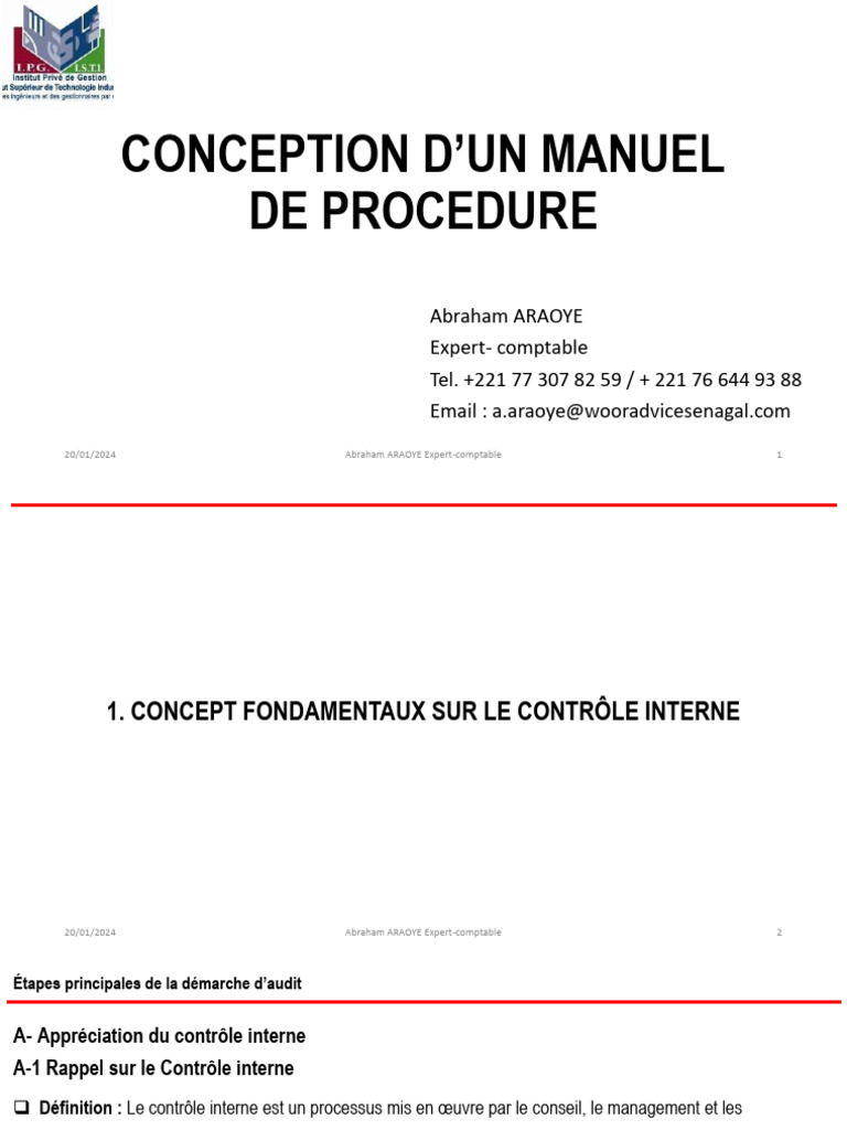 Cours D'audit Comptable Et Financier. | PDF