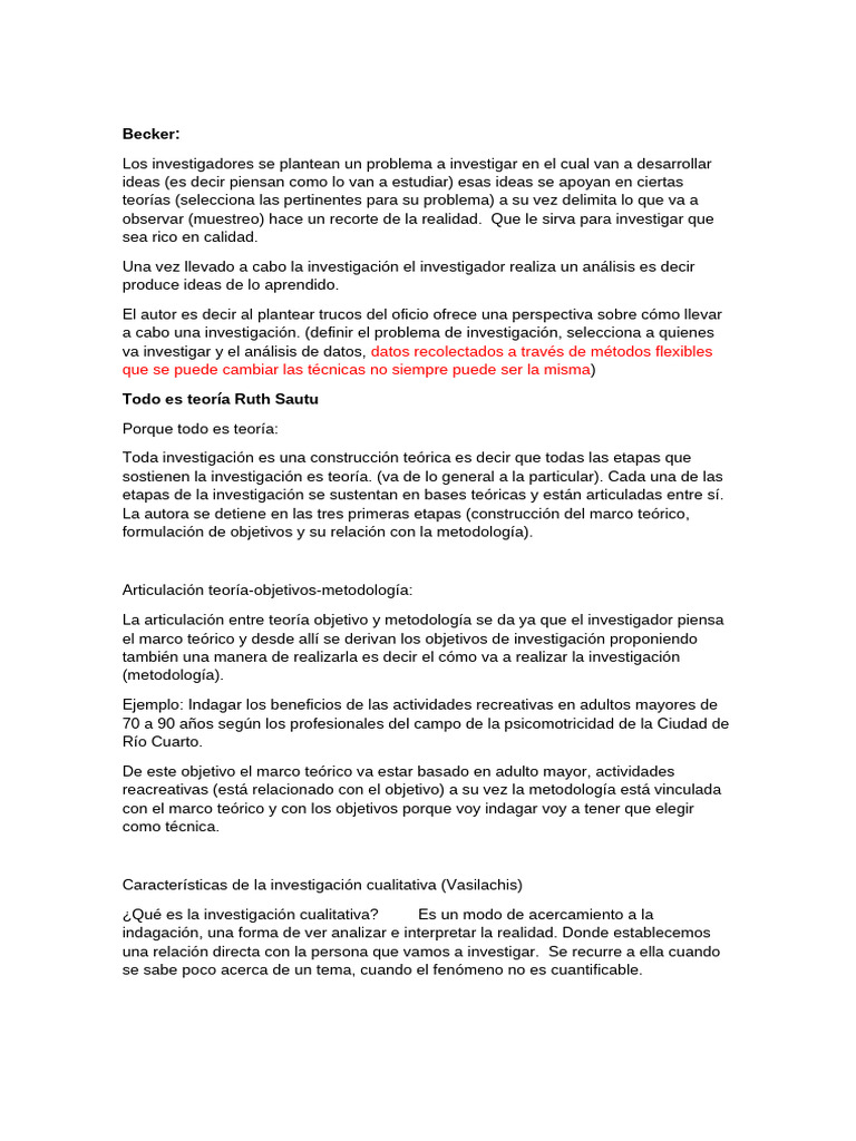 Resumen Metodología Cuali | PDF