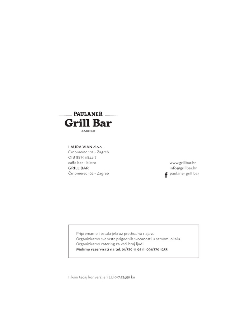 Grillbar Cjenik HR 12 2023 | PDF