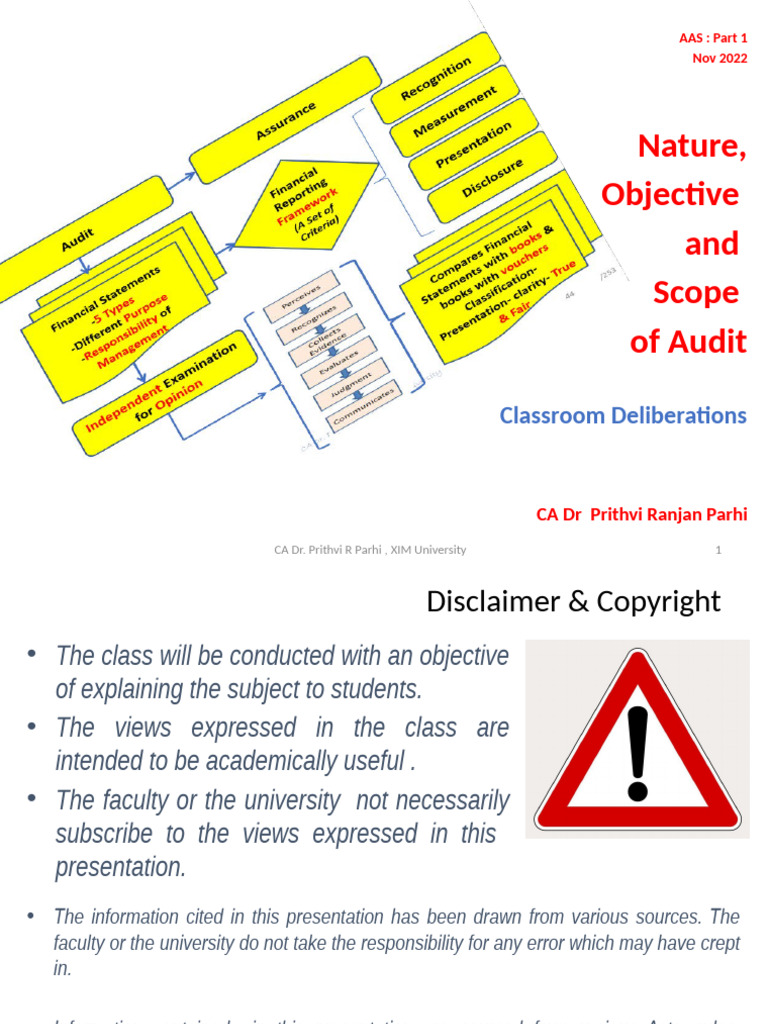I-1 Nature Objective and Scope | PDF