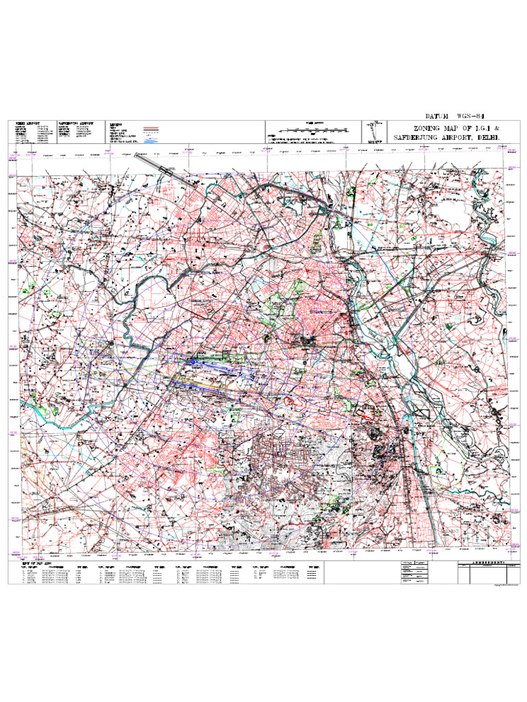 Zoning Map of Delhi | PDF