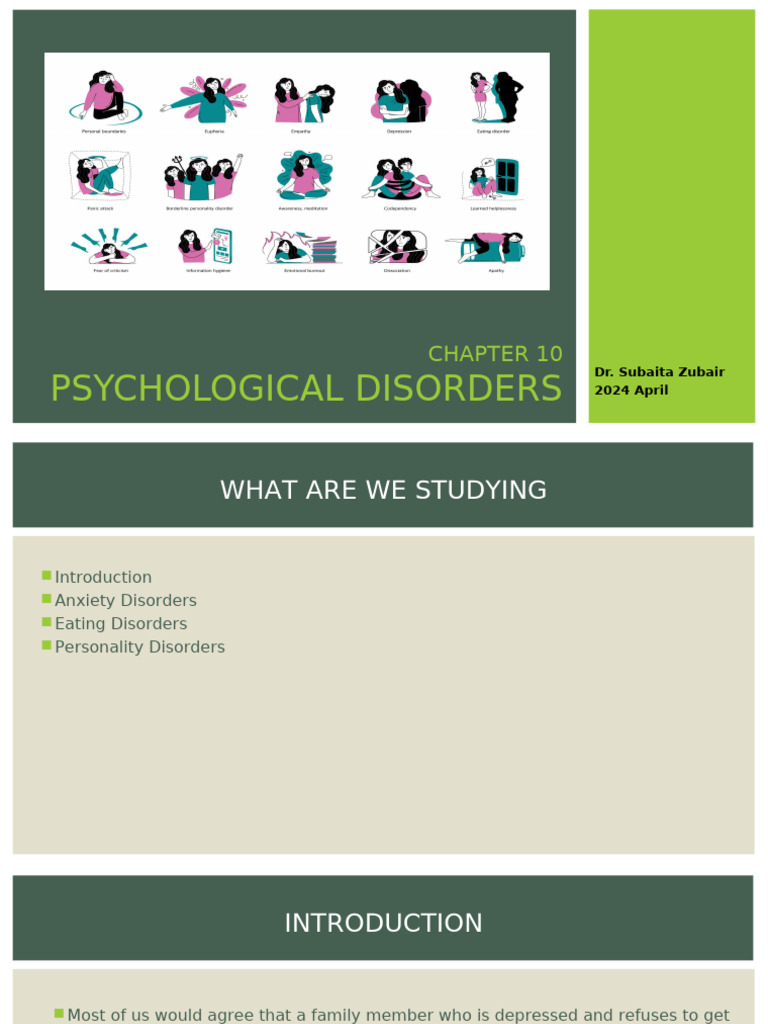 Psychological Disorders | PDF