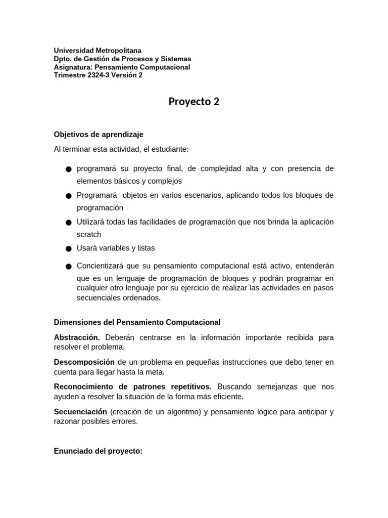 2324-3 Proyecto 2 | PDF