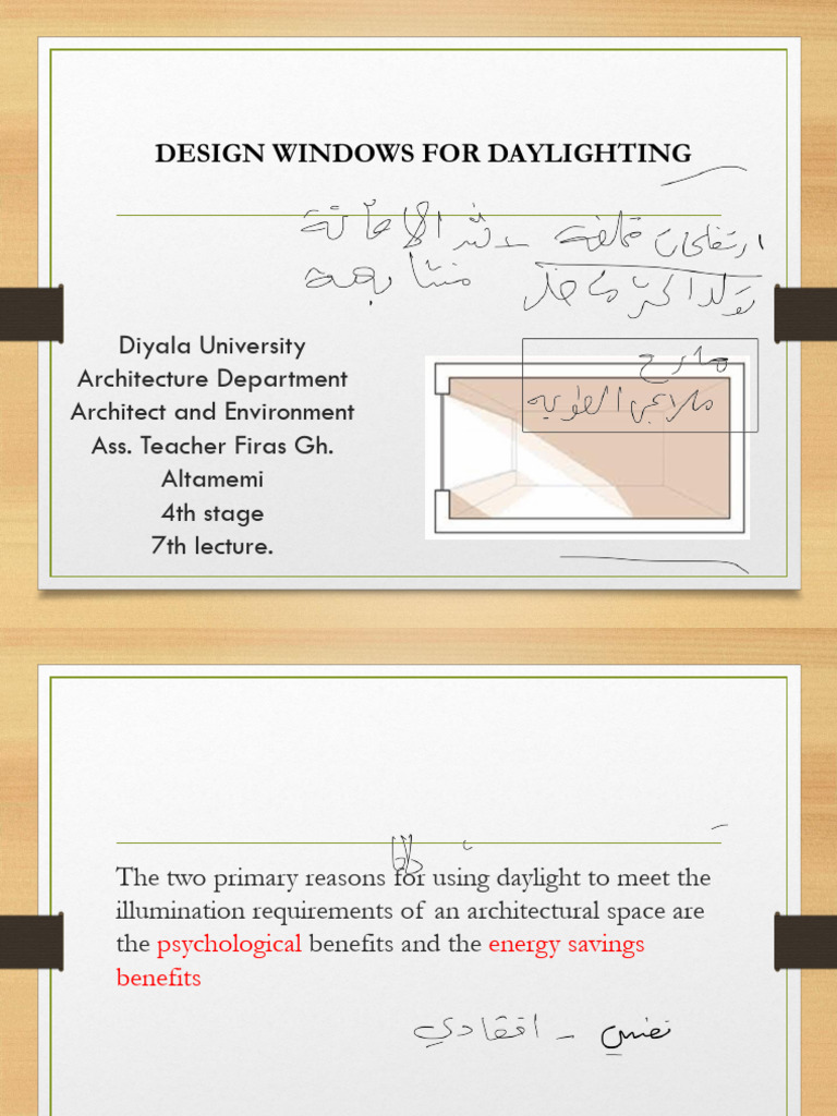Design Windows For Daylighting | PDF
