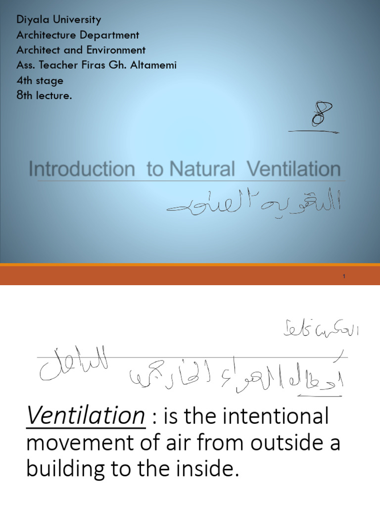 8.introduction To Natural Ventilation | PDF