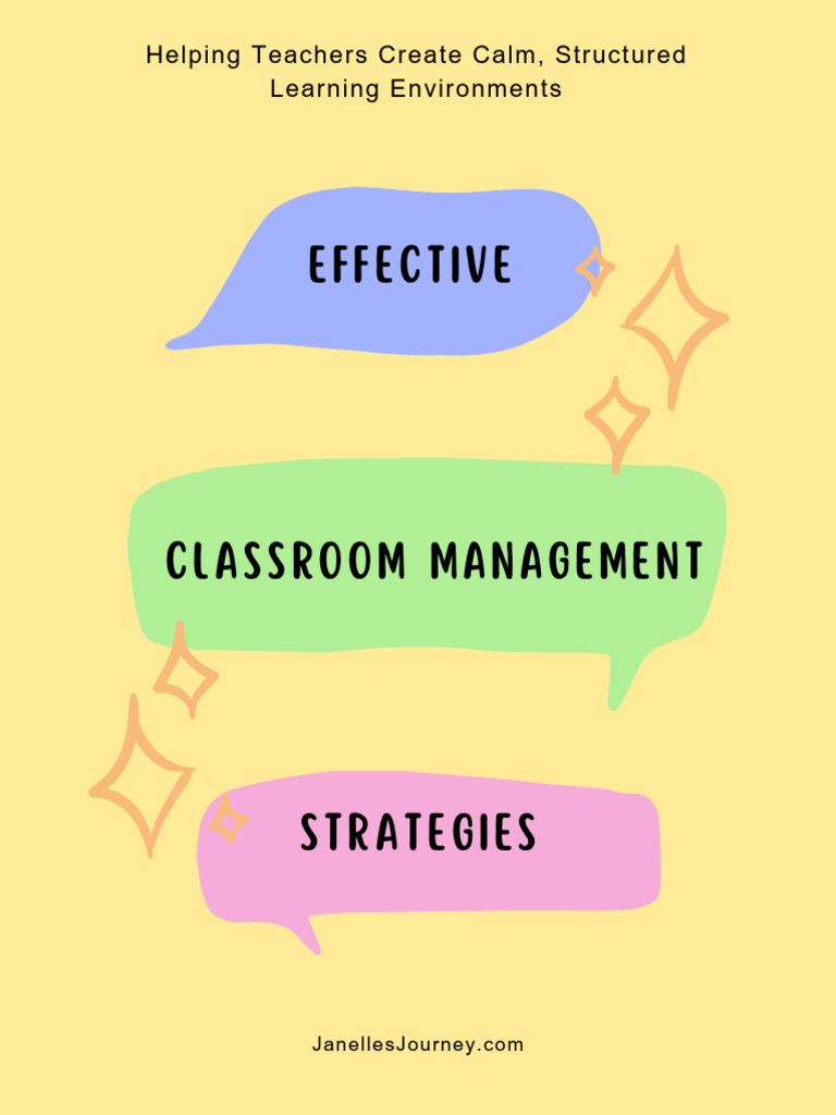 Effective Classroom Management Strategies Guide Pdf