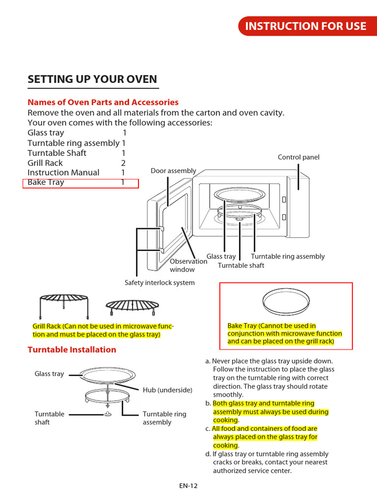 Microwave ML-EC42S (BS) - User Manual Guide - SHRT | PDF | Oven | Grilling