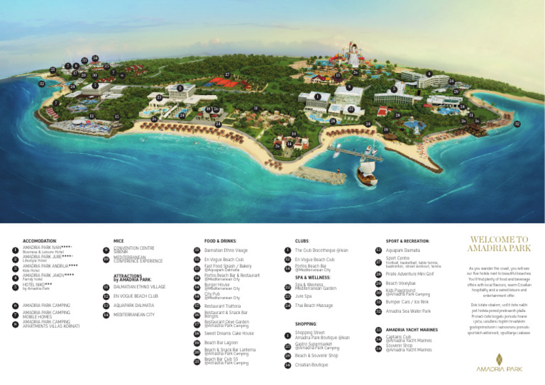 Amadria Park Map & Attractions | PDF