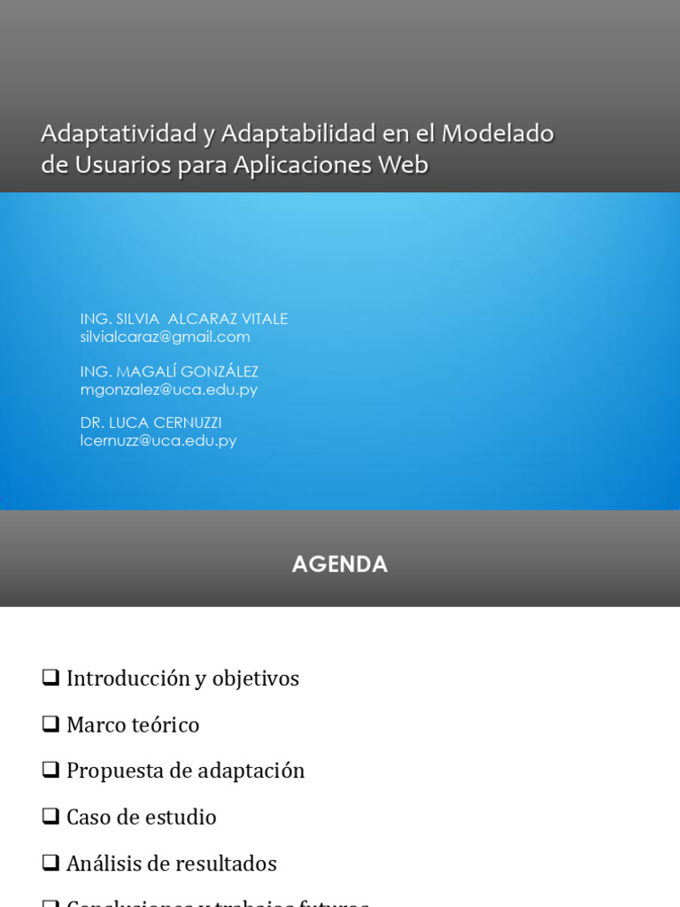 Adaptatividad y Adaptabilidad en El Modelado de Usuarios para Aplic Web | PDF