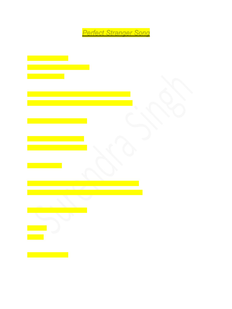 Perfect Stranger | PDF