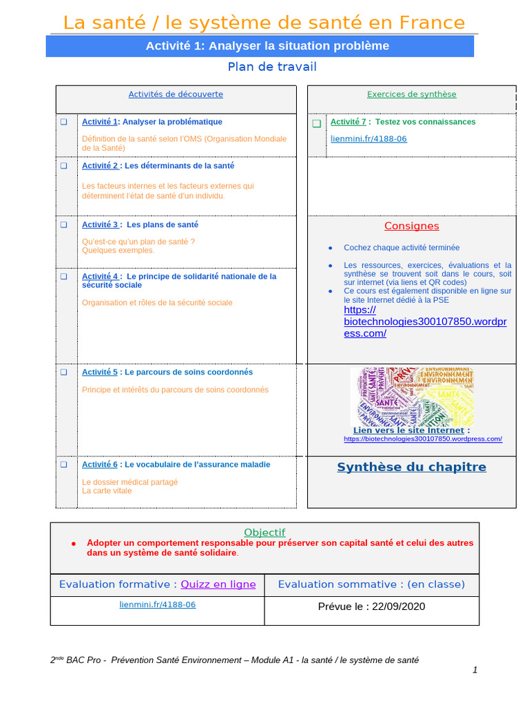 Cours La Sante Le Systeme de Sante | PDF Cours La Sante Le Systeme de Sante | PDF