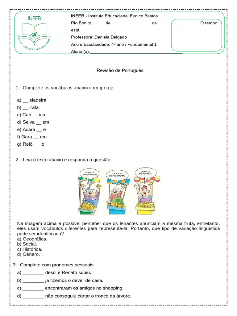 Revisão de Portugues Da Rec. 2-2023 | PDF