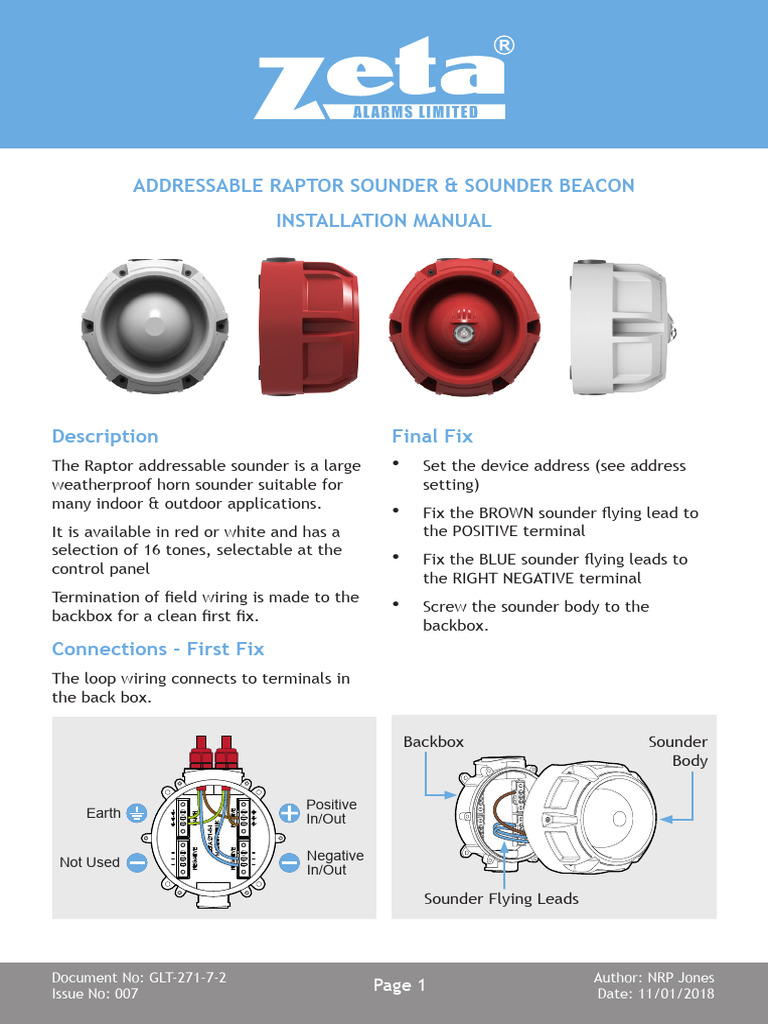 Raptor Sounder Installation Guide | PDF | Computer Engineering ...