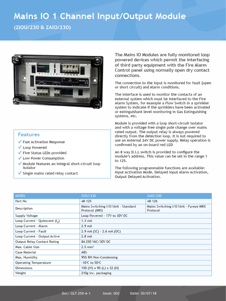 Ziou 230 Zaio 230 | PDF