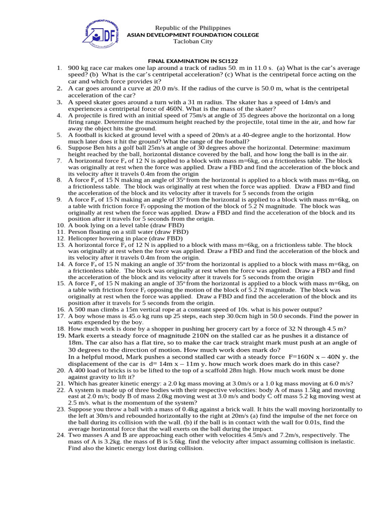 Final Physics Eng | PDF