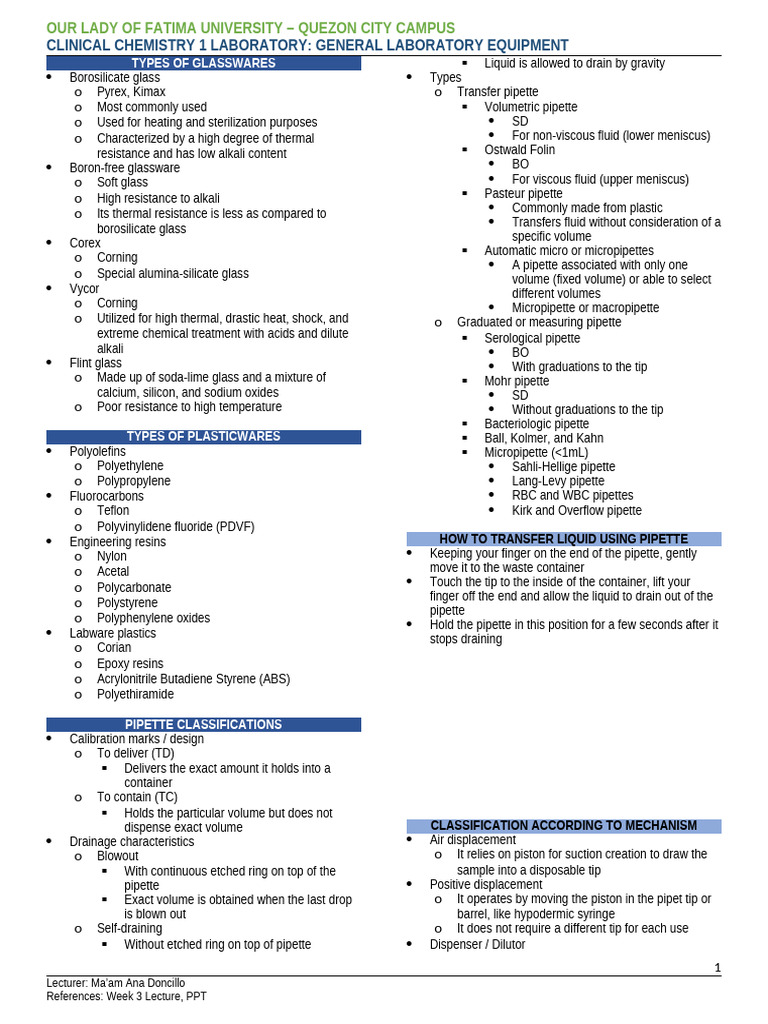 CC1 Lab - General Laboratory Equipment | PDF