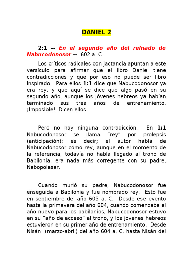 Daniel 2 | PDF