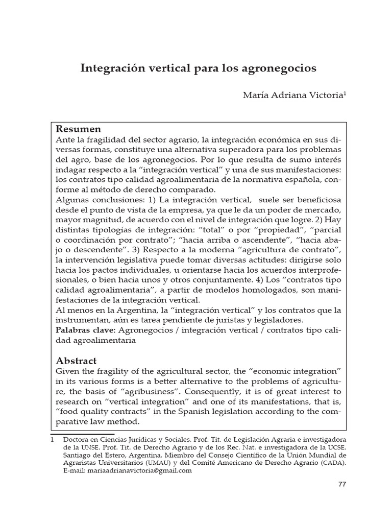 Integracion Vertical | PDF