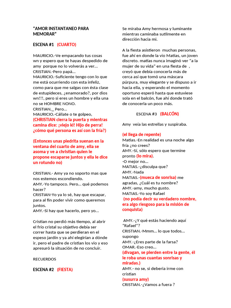 Amor Instantaneo para Memorar | PDF