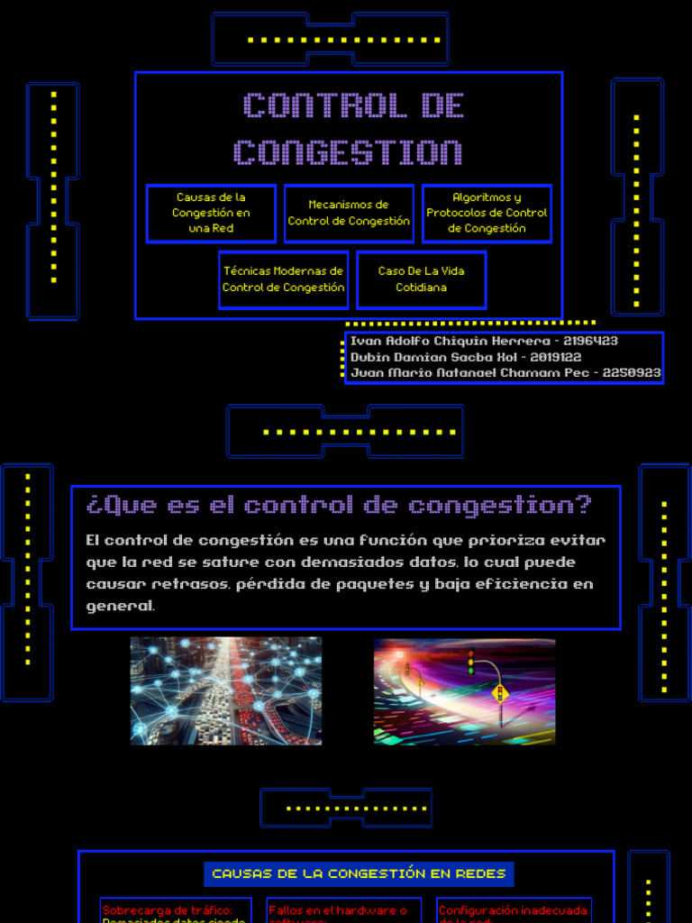 Control de Congestiones Presentacion | PDF | Calidad de servicio | Informática