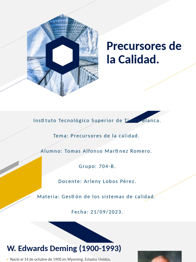 Precursores de La Calidad | PDF Precursores de La Calidad | PDF