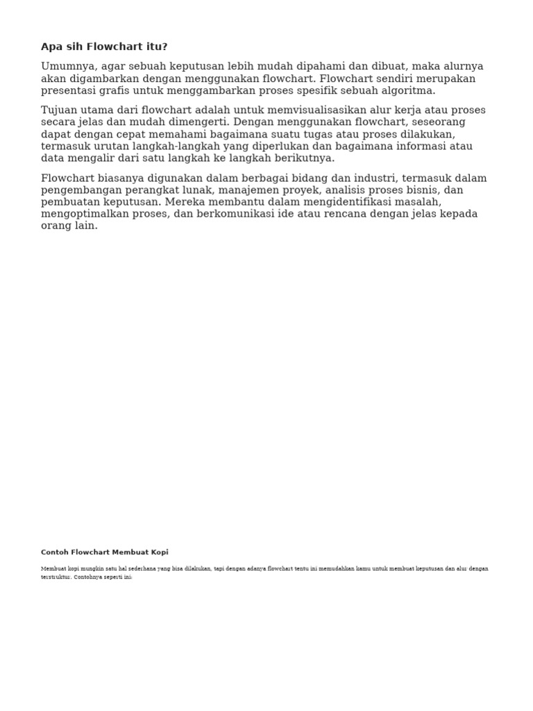 Apa Sih Flowchart Itu | PDF