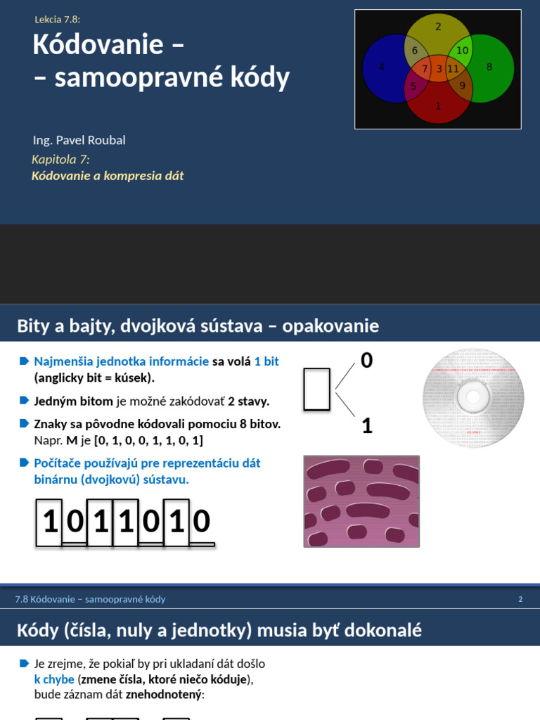07-08 Kodovanie - Samoopravne Kody | PDF