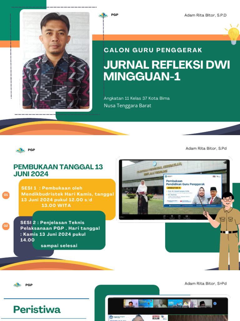 Jurnal Refleksi Dwi Mingguan - 1 | PDF