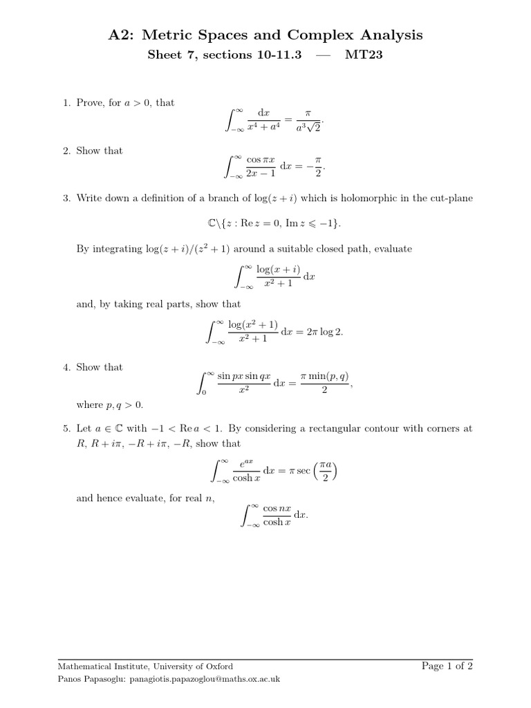 Sheet 7 | PDF