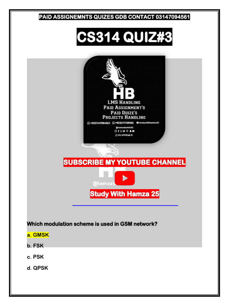 CS314 Quiz#3 by HB | PDF