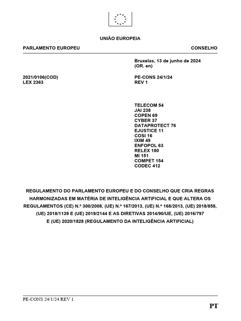 Consil Pe 24 2024 Rev 1 PT TXT | PDF Consil Pe 24 2024 Rev 1 PT TXT | PDF