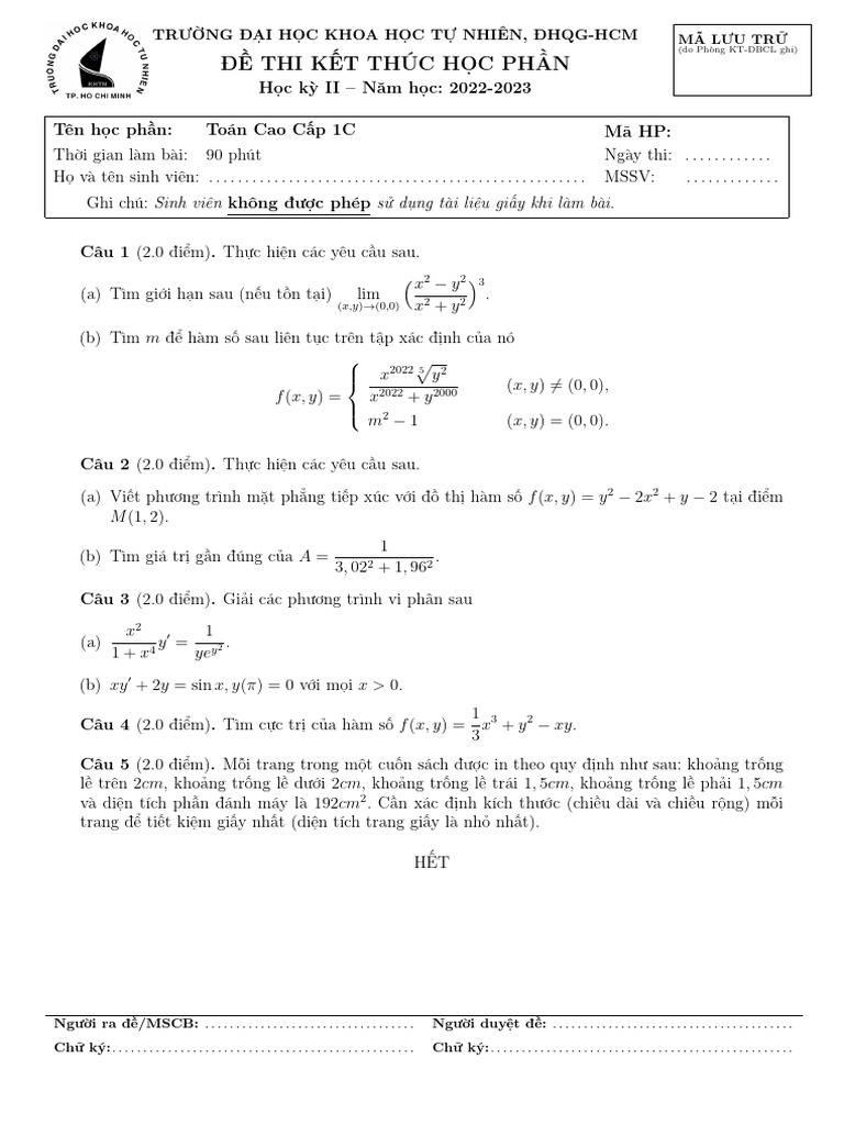 CuoiKi TCC1C 2023 | PDF