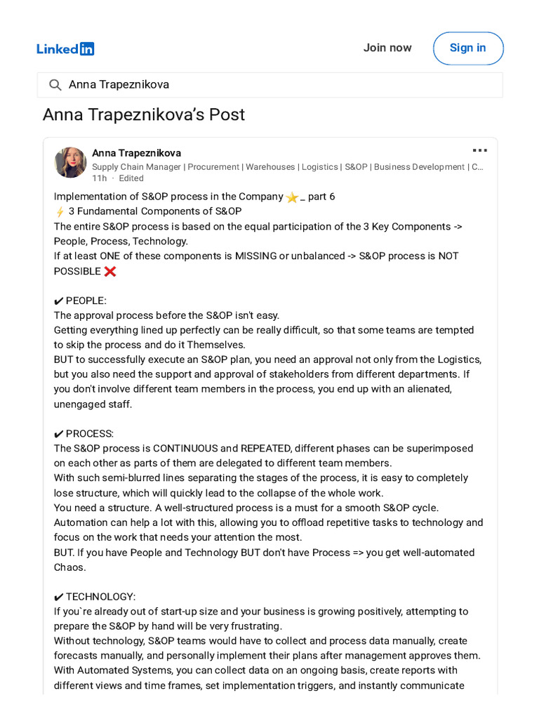 Anna Trapeznikova On LinkedIn #Supplychainmanagem | PDF
