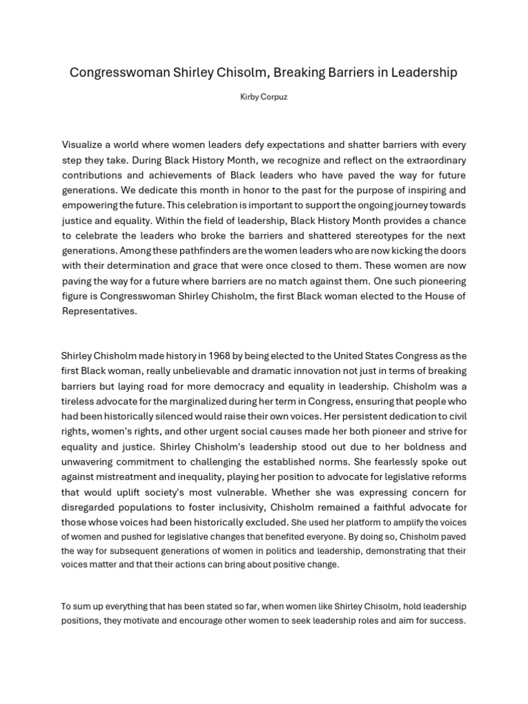 Black History Essay Contest - High School | PDF